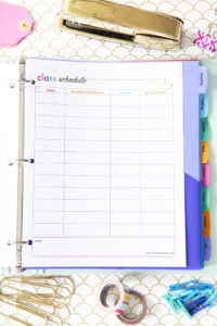 Student Binder for Back-to-School (with Free Printables!)