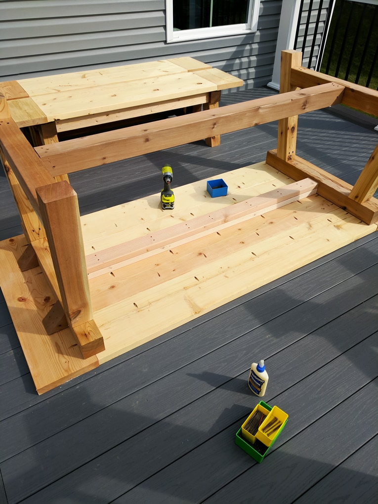 DIY Farmhouse Table Build Truss Beam Table Outdoor Table