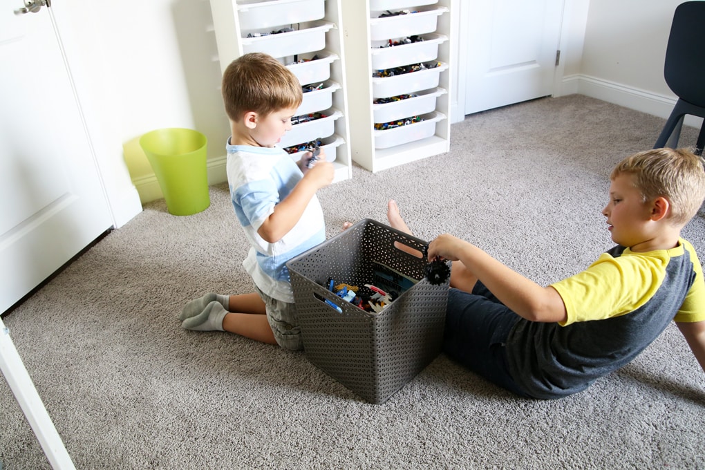 How to Declutter Kids' Toys and an Organized Playroom Tour | Abby Organizes