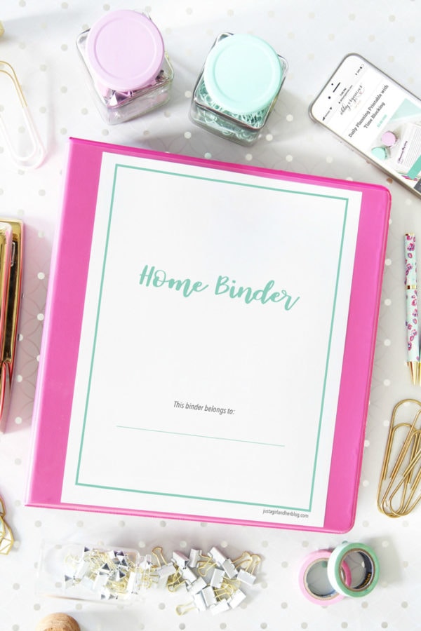 Organized Home Binder with Free Printables! | Abby Organizes