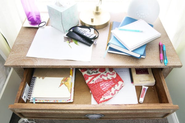 How to Create a Beautifully Organized Nightstand | Abby Organizes