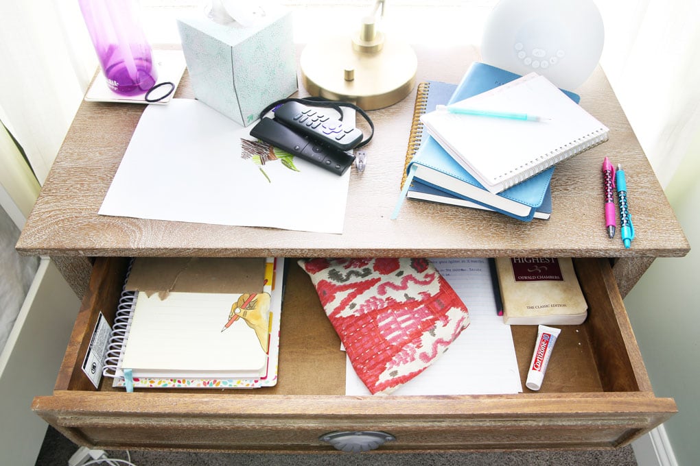 How to Create a Beautifully Organized Nightstand | Abby Organizes