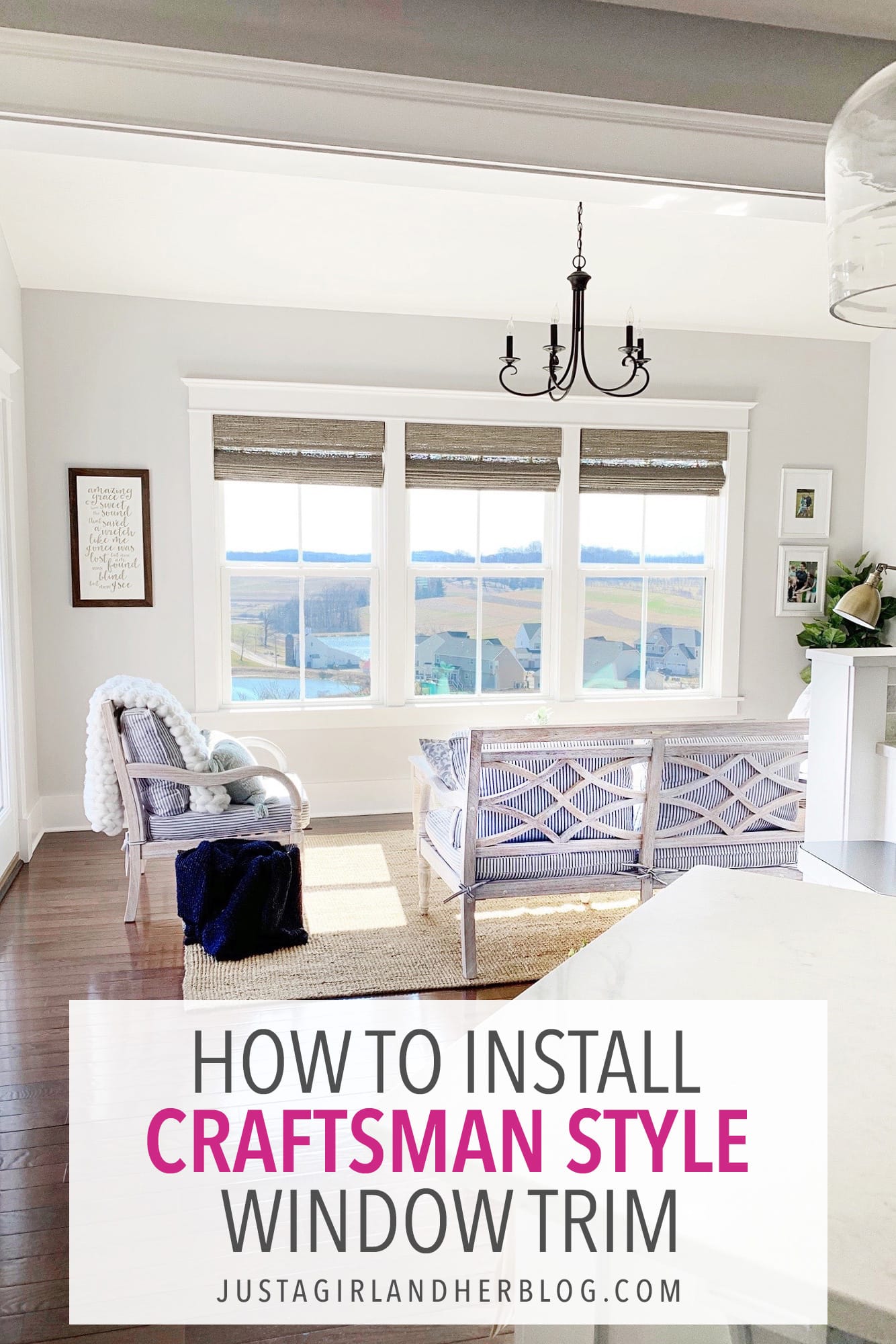 How to Install Craftsman Style Interior Window Trim | Abby Organizes