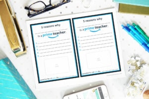 Amazon Teacher Gifts (with Free Printable Gift Card Holder!)