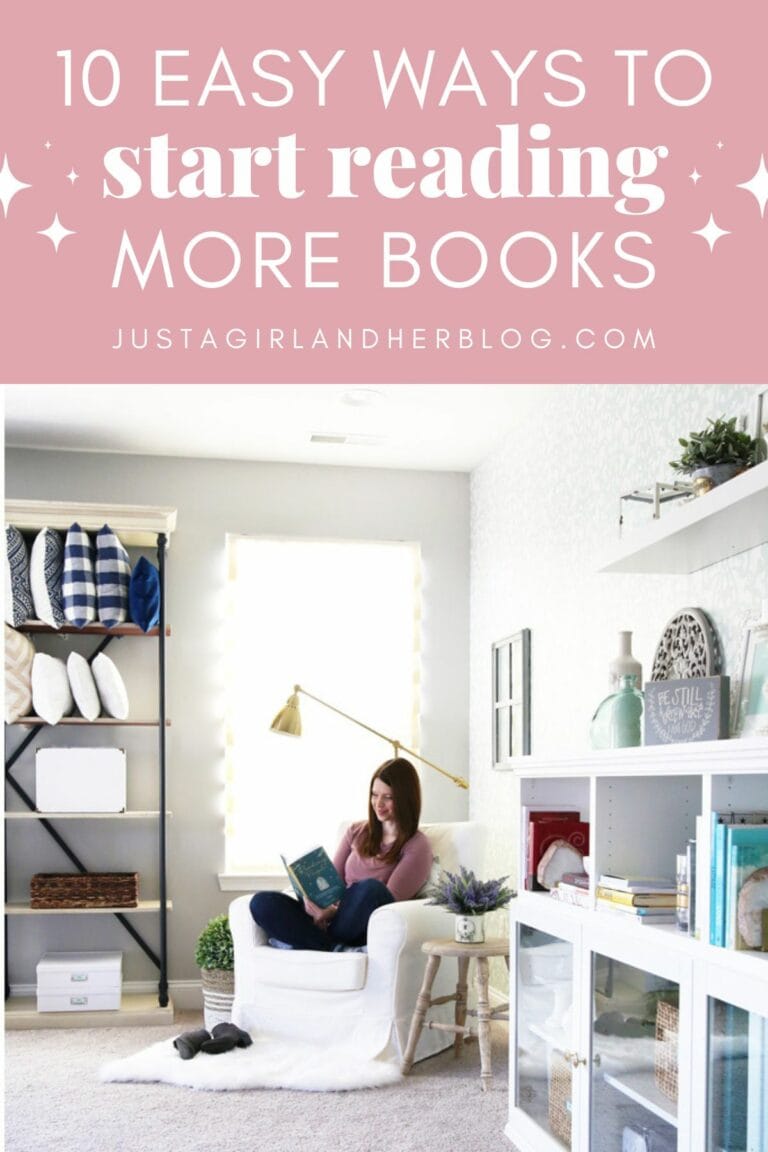 10 Easy Ways to Start Reading More Books | Abby Organizes