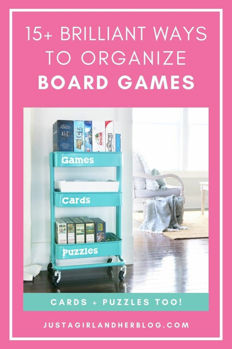 15+ Brilliant Storage Ideas for Board Games | Abby Organizes