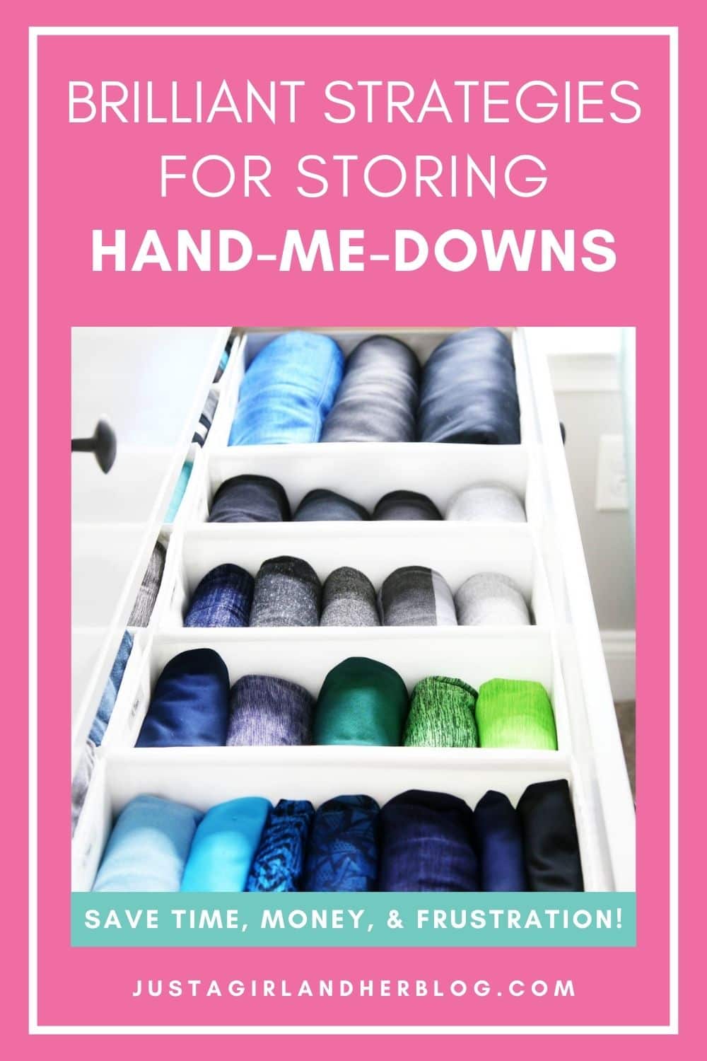 13+ Brilliant Ways to Store Hand Me Down Clothes | Abby Organizes