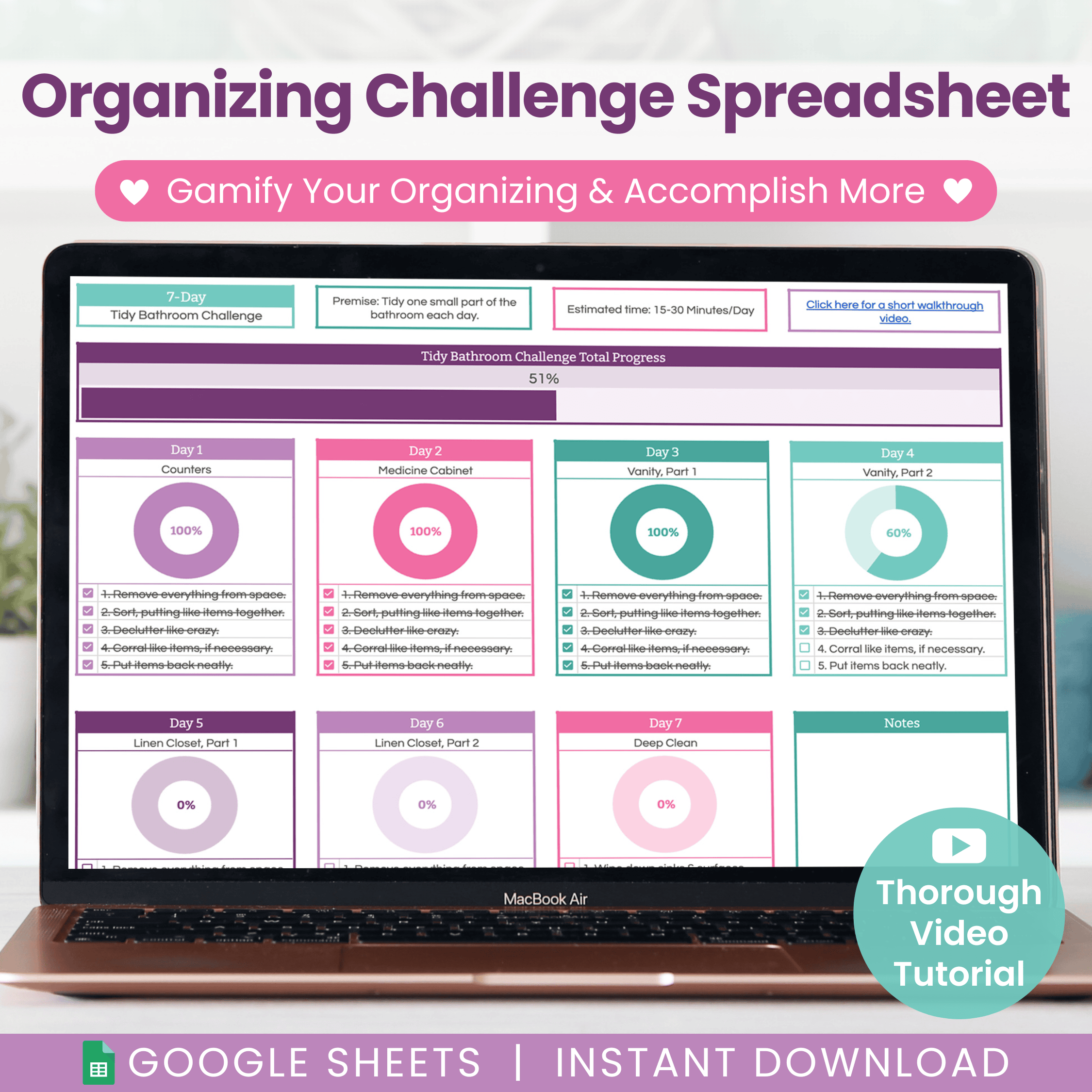 Two-Week Organizing Plan (Free Printable!) | Abby Organizes